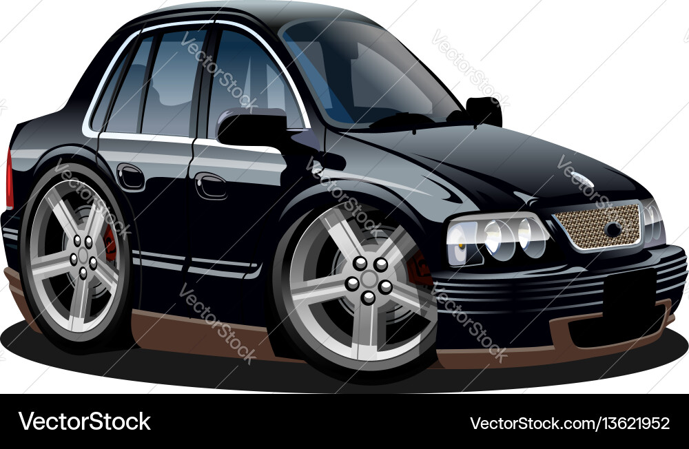 Cartoon car Royalty Free Vector Image - VectorStock