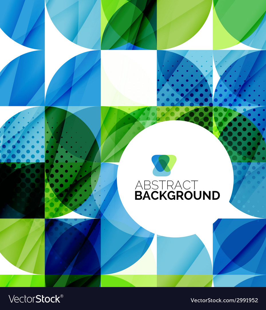 Circle geometric abstract background Royalty Free Vector