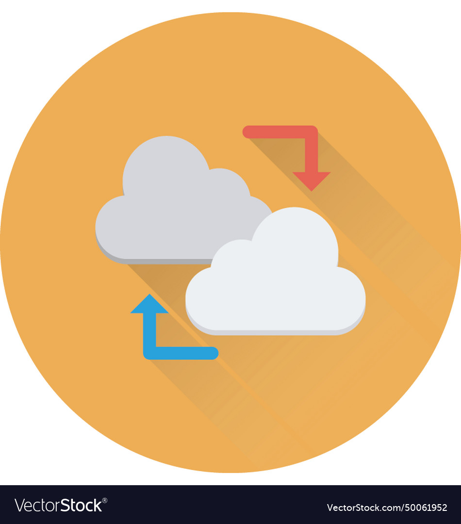 Cloud sharing icon Royalty Free Vector Image - VectorStock