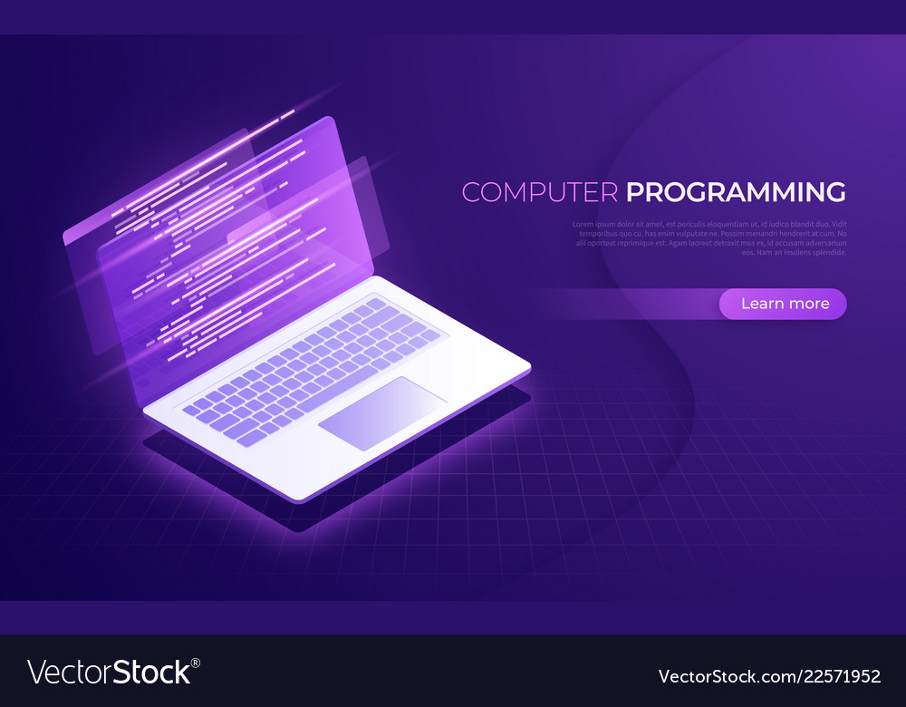 Computer Programming Coding Testing Debugging Vector Image 1499