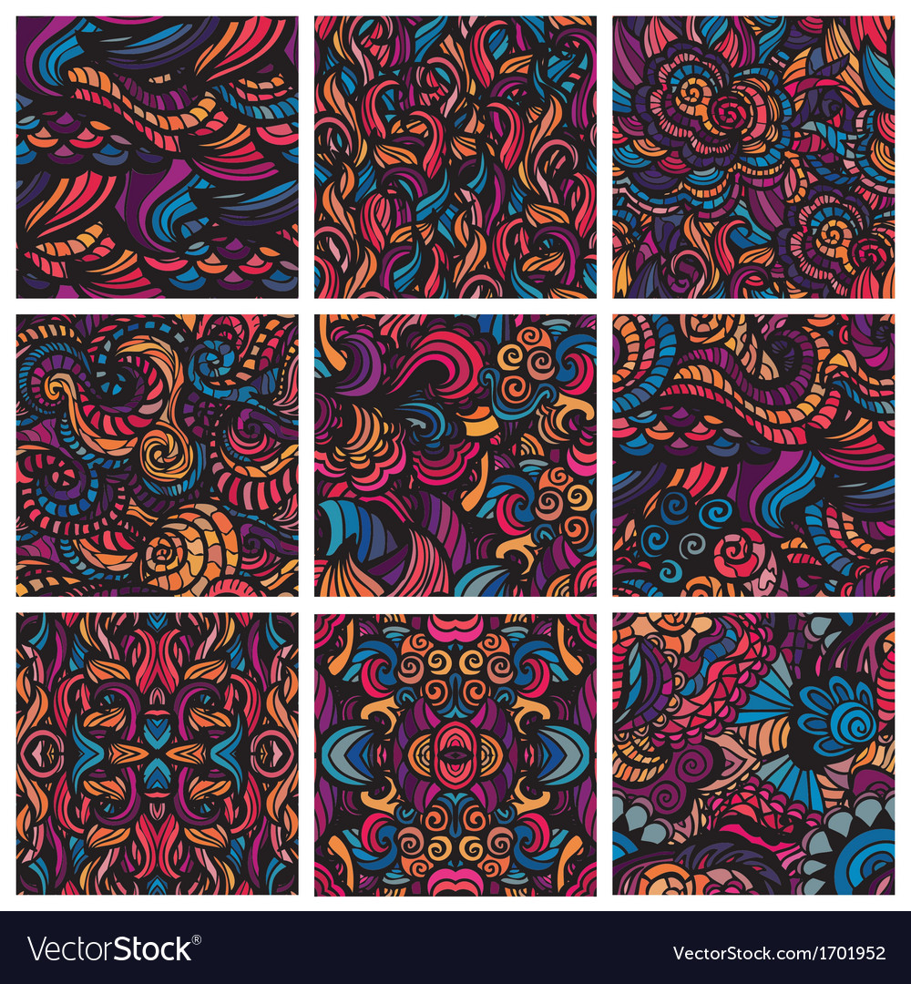 Mosaic Seamless Muster Lizenzfreies Vektorbild