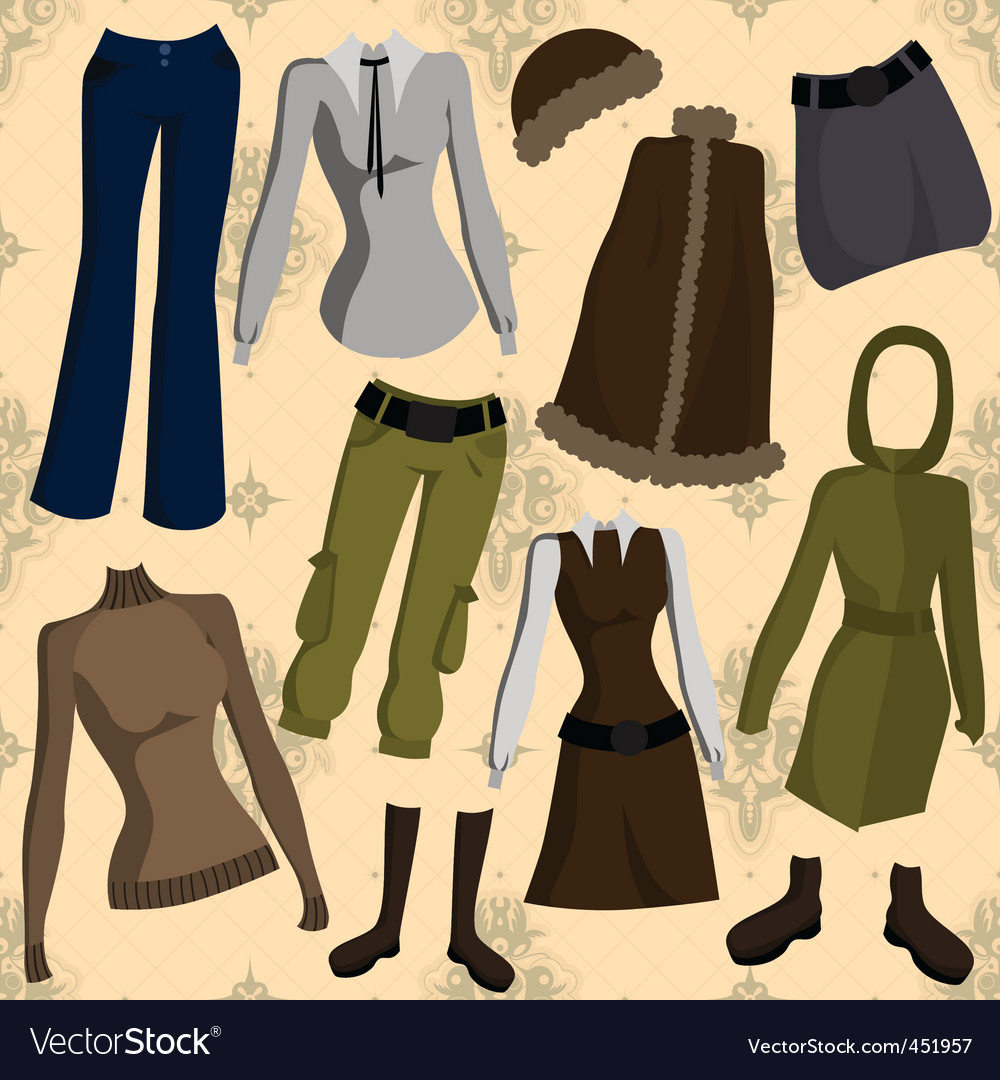 Clothes Royalty Free Vector Image - VectorStock