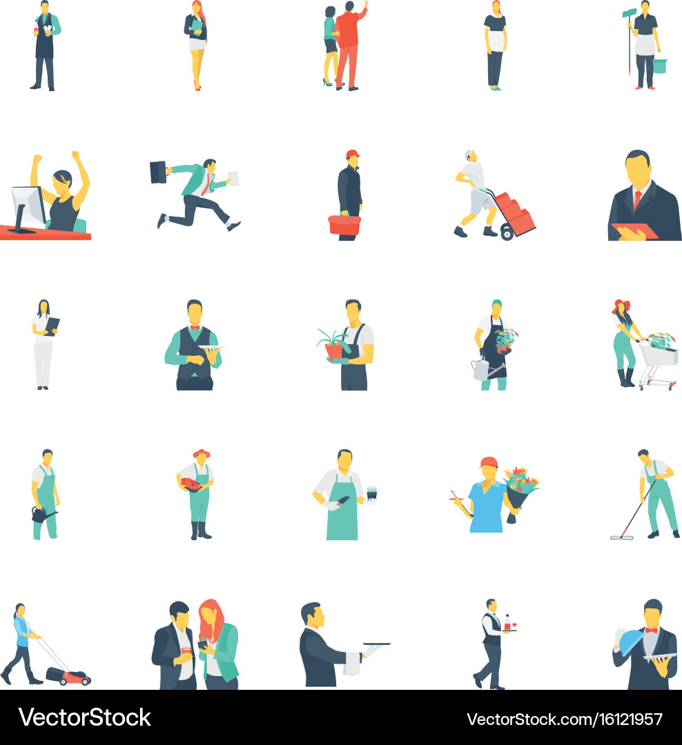 Human color icons 11 Royalty Free Vector Image