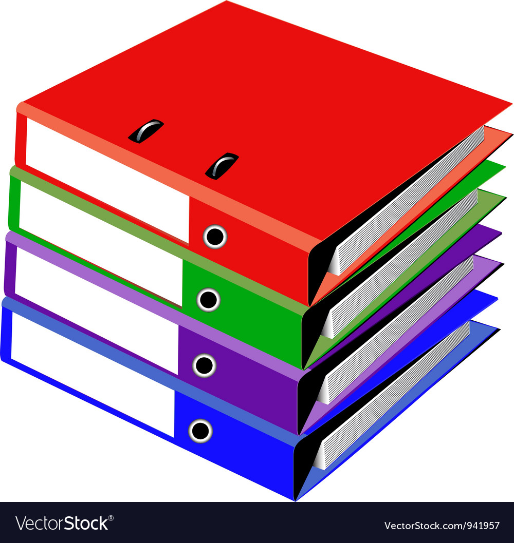 Ringbinder folder Royalty Free Vector Image - VectorStock
