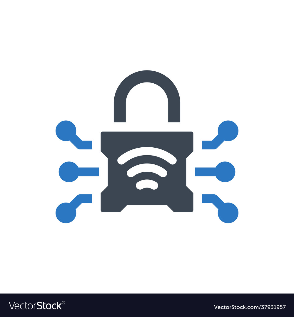 Secure connection icon Royalty Free Vector Image