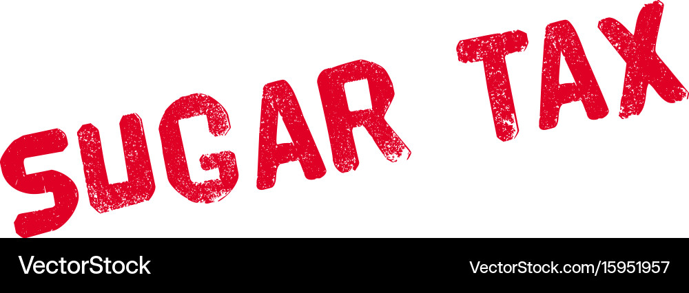 Sugar tax rubber stamp Royalty Free Vector Image