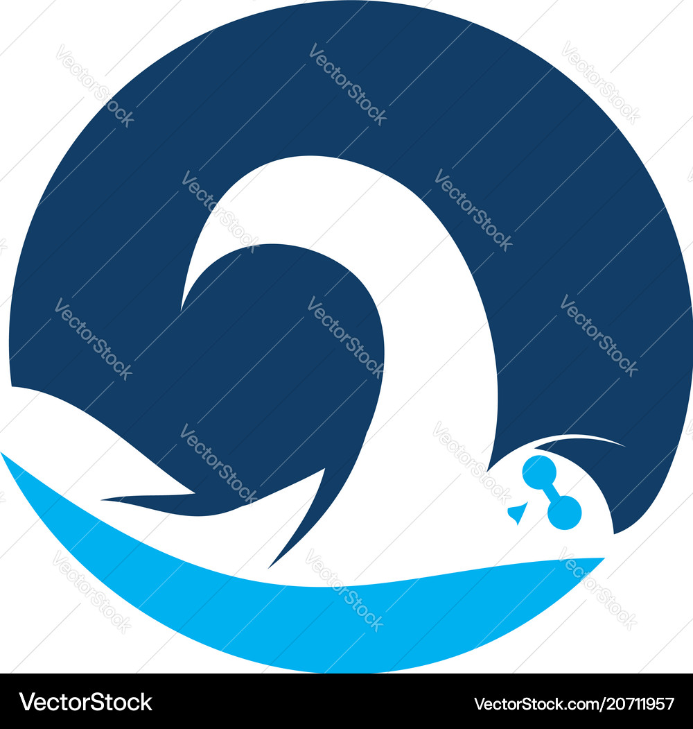 Swimming training winner Royalty Free Vector Image