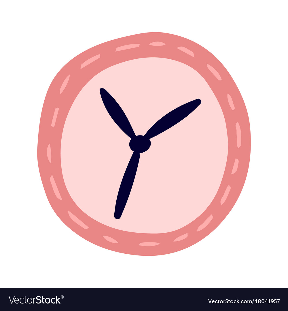 Wall clock Royalty Free Vector Image - VectorStock