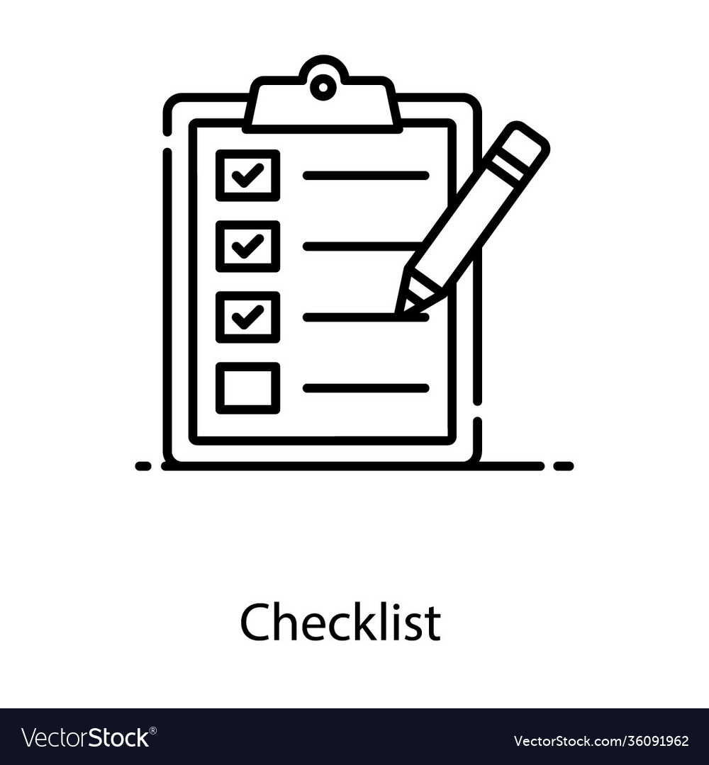 Checklist Royalty Free Vector Image - VectorStock