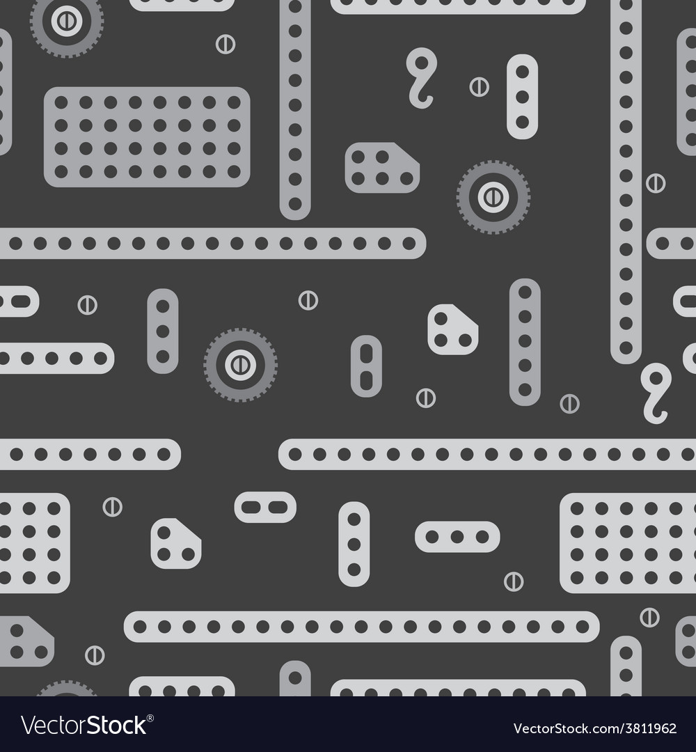 Constructor parts pattern Royalty Free Vector Image