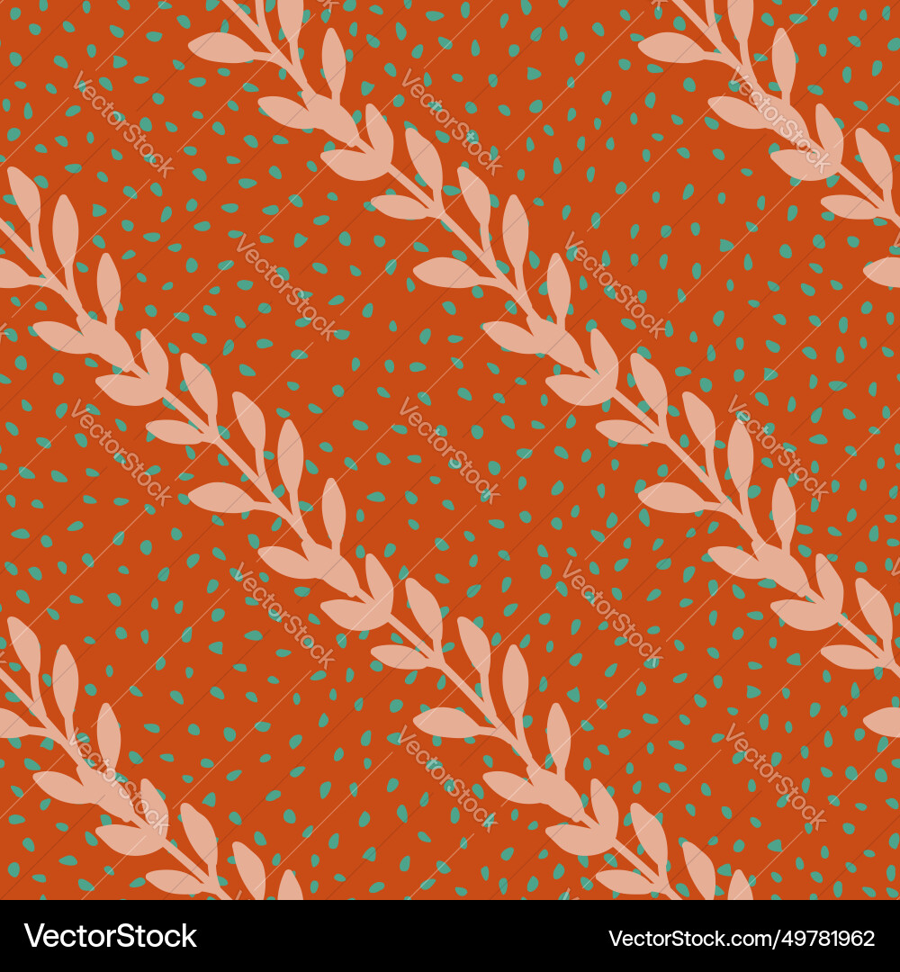 Elegant botanical wallpaper featuring a seamless Vector Image