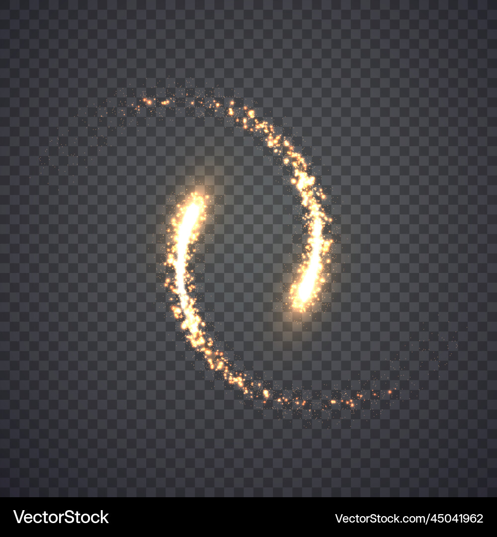 Gold glittering star dust Royalty Free Vector Image