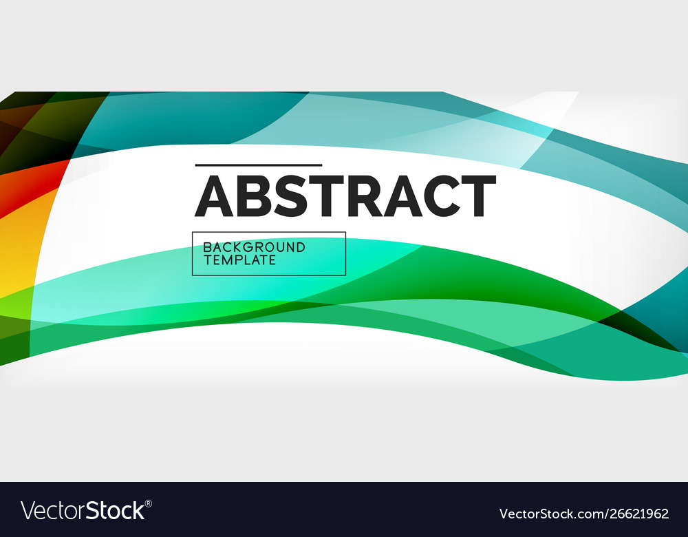 Linear wave web template Royalty Free Vector Image