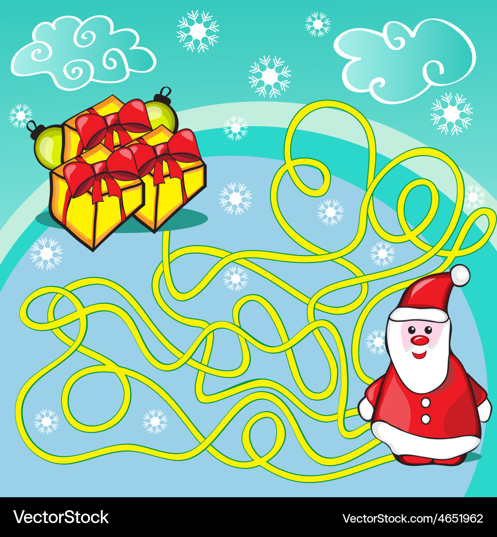 Maze game or activity page for kids Royalty Free Vector