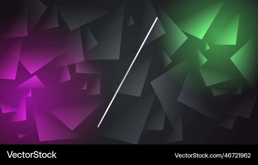 Versus background with pink green for game battle Vector Image
