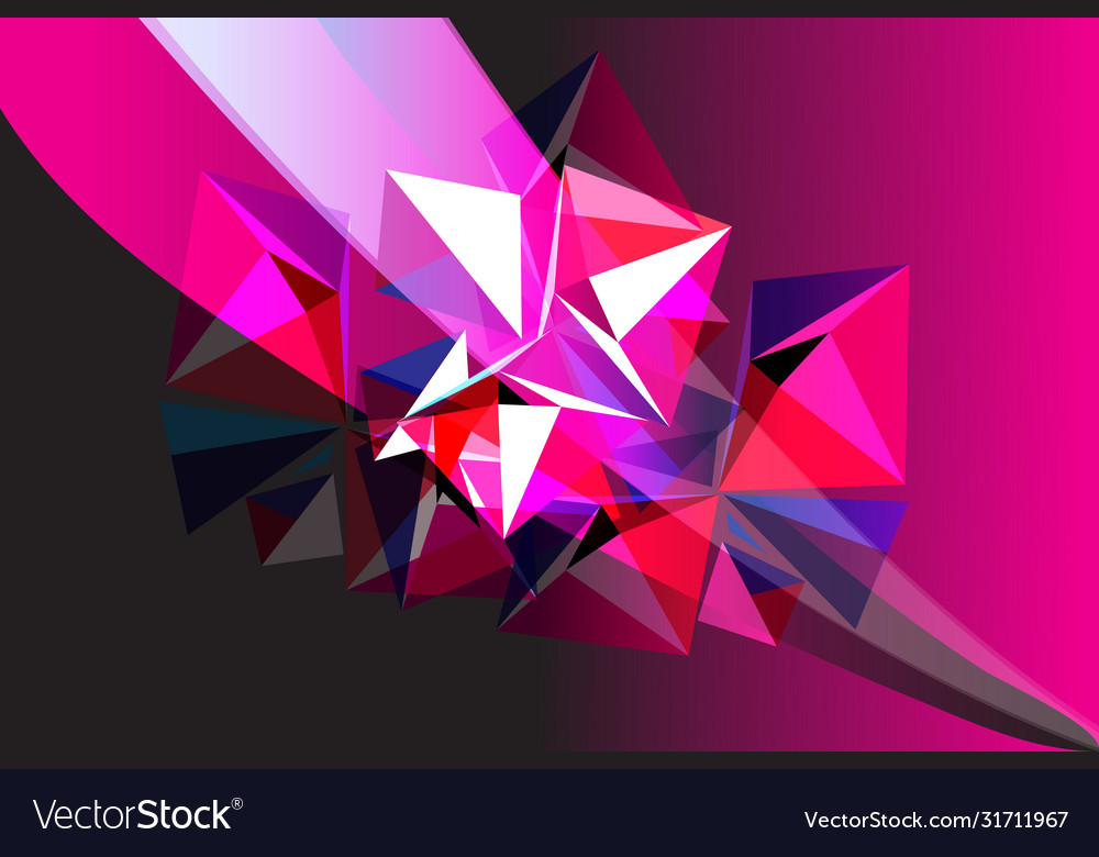 Abstract background with geometric objects Vector Image