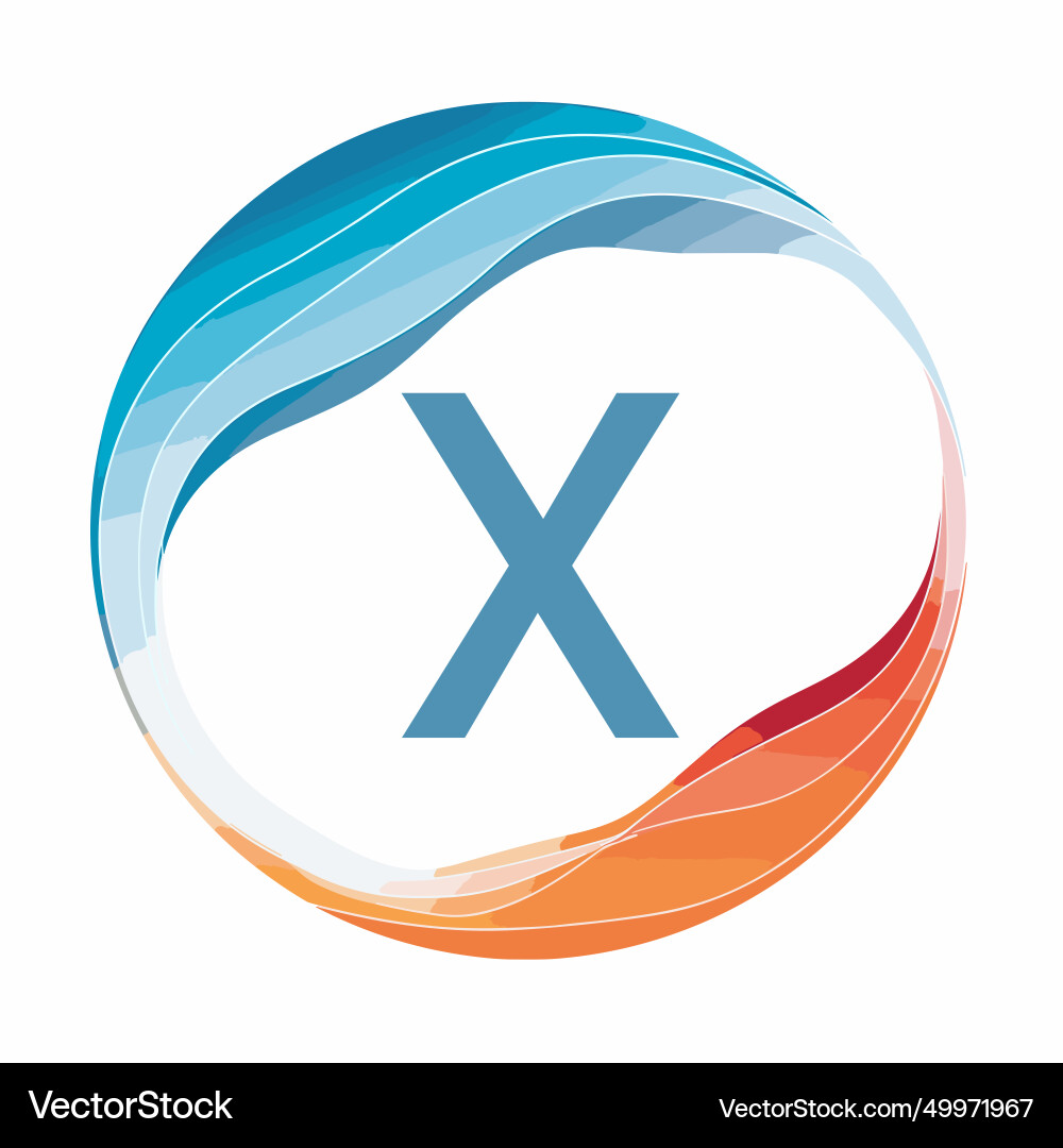 Event planning agency filled colorful initial Vector Image