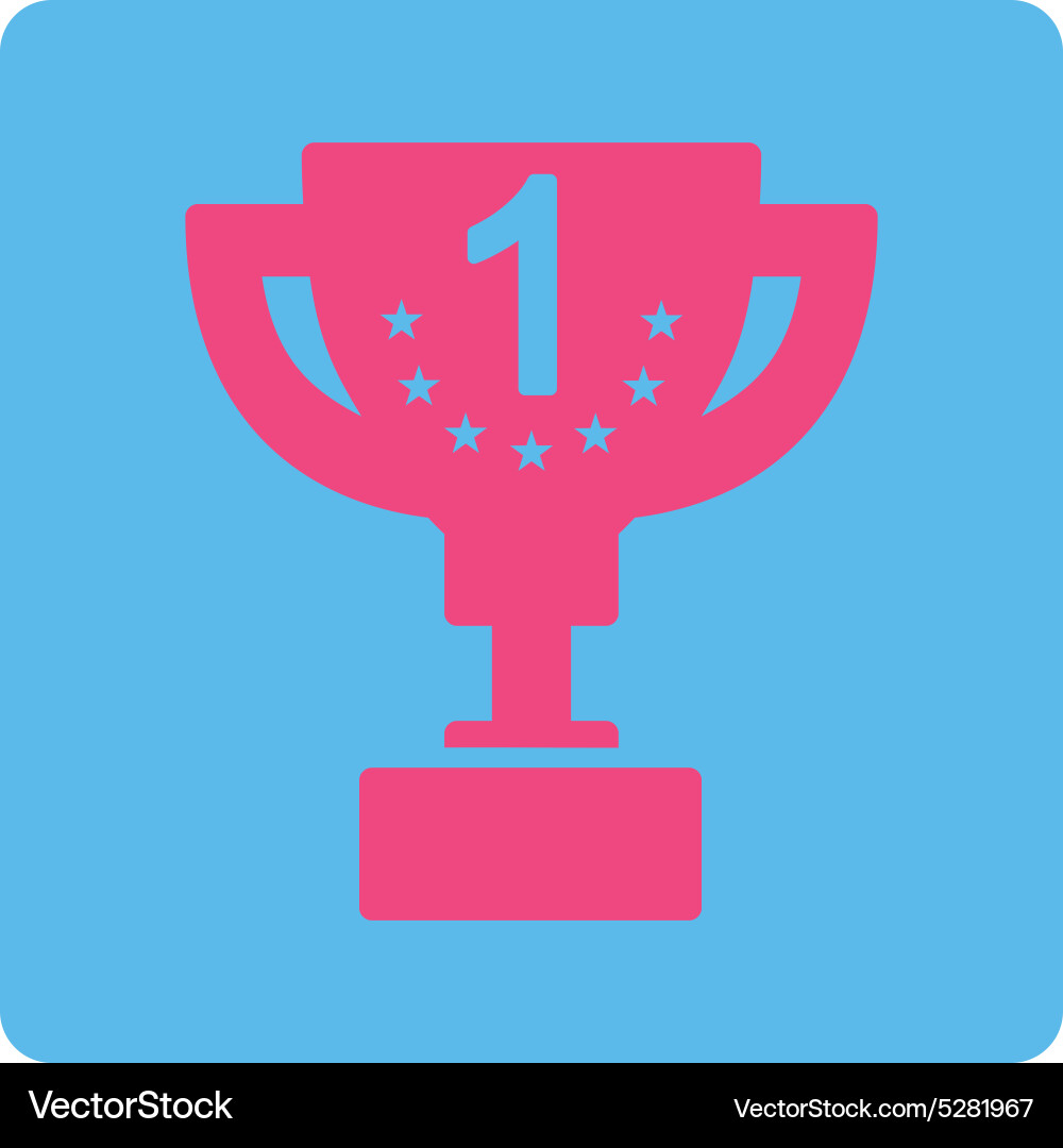 First prize icon from award buttons overcolor set Vector Image