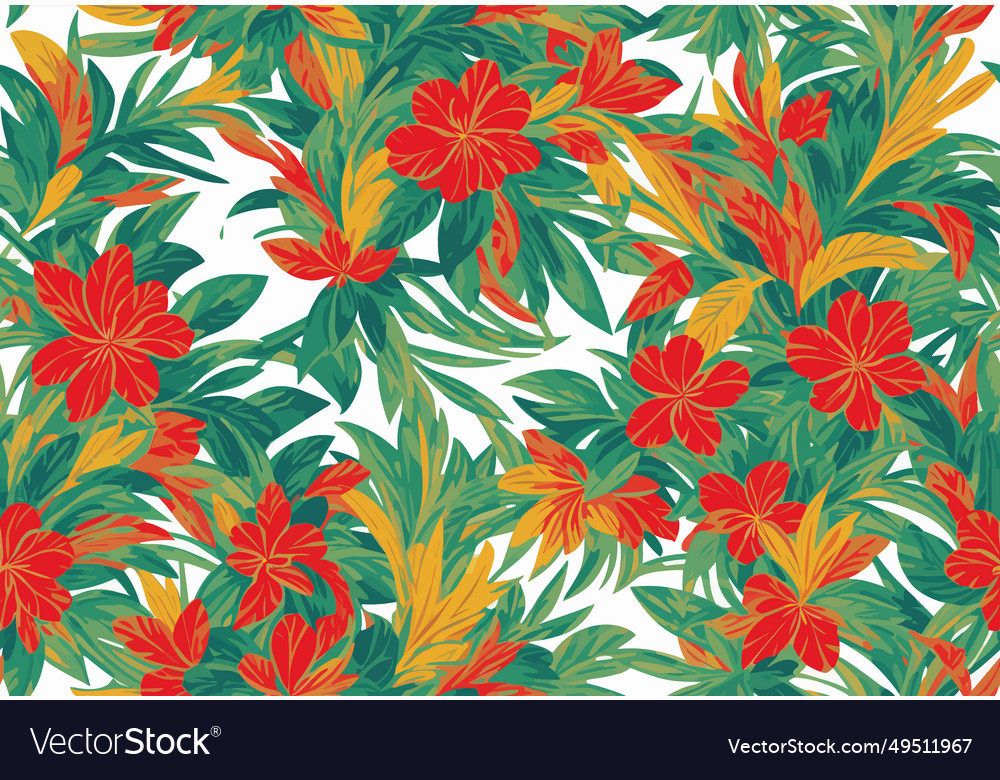 Floral tropical seamless pattern Royalty Free Vector Image Floral tropical seamless pattern Royalty Free Vector Image