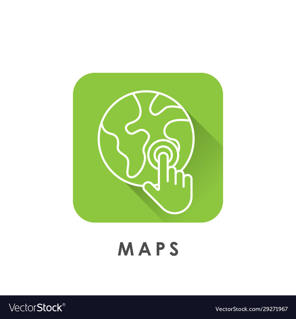 Maps icon logo Royalty Free Vector Image - VectorStock