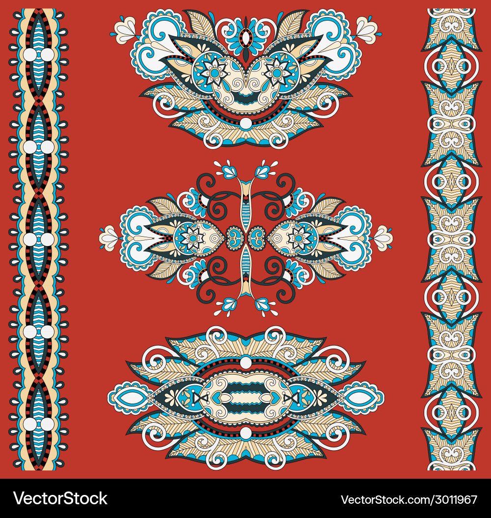 Ornamental floral adornment Royalty Free Vector Image