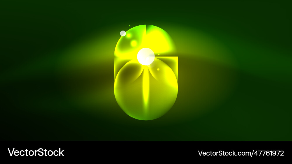 Abstract background shiny glowing neon color round