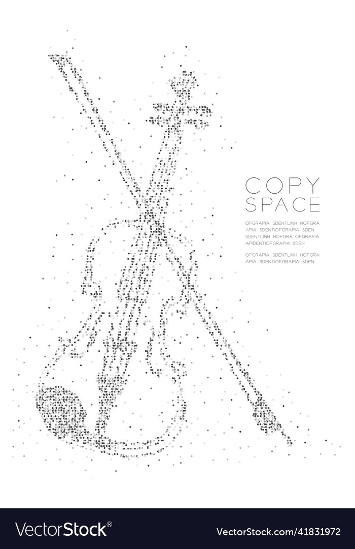 Abstract geometric circle dot pixel pattern Vector Image