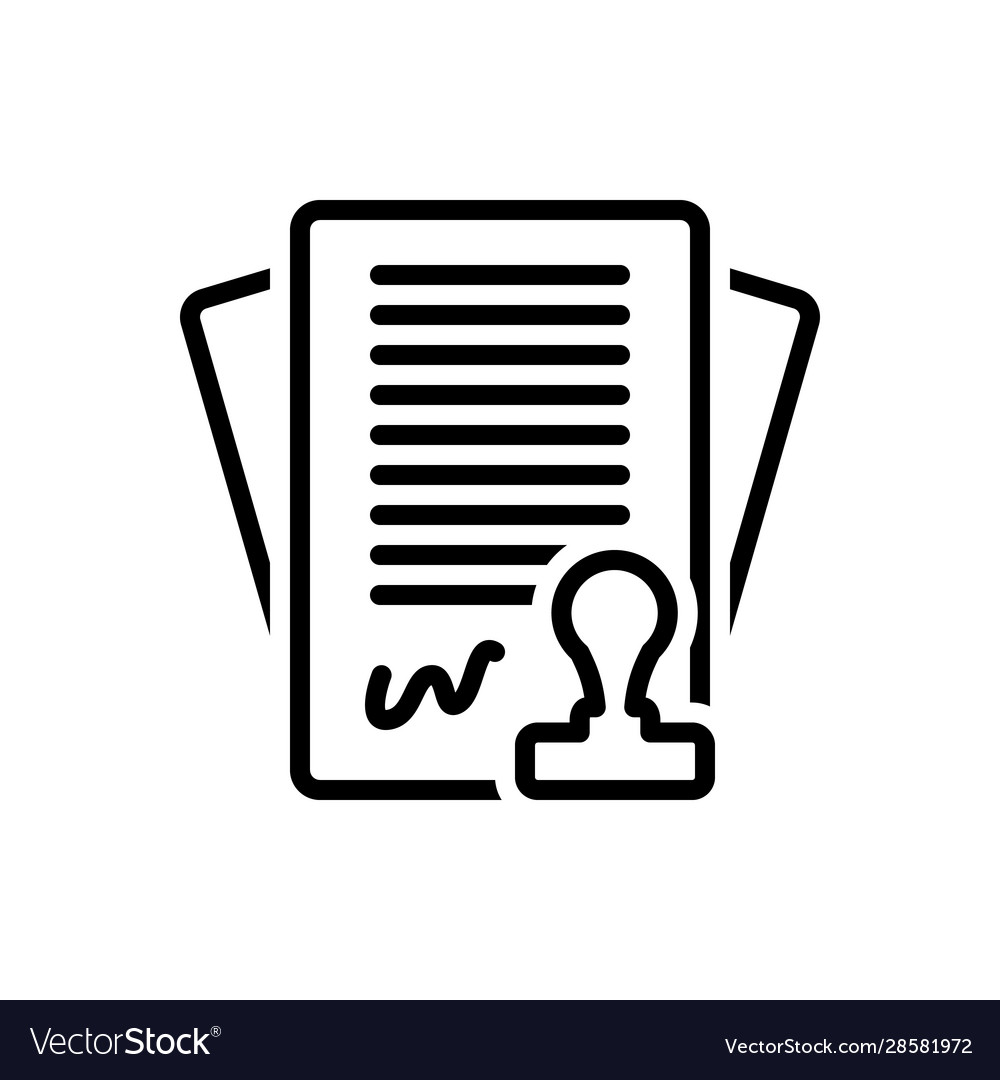Contract Royalty Free Vector Image - VectorStock
