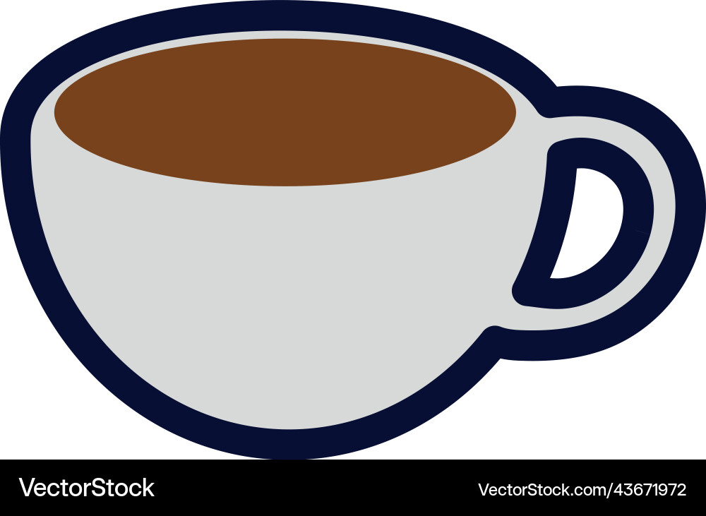 Cup of coffee cartoon Royalty Free Vector Image