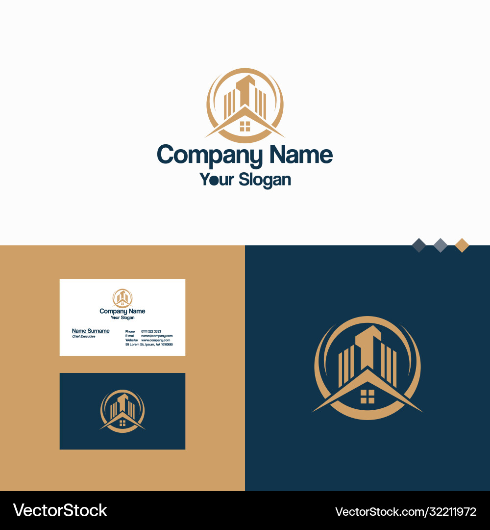Home real estate logo icon Royalty Free Vector Image