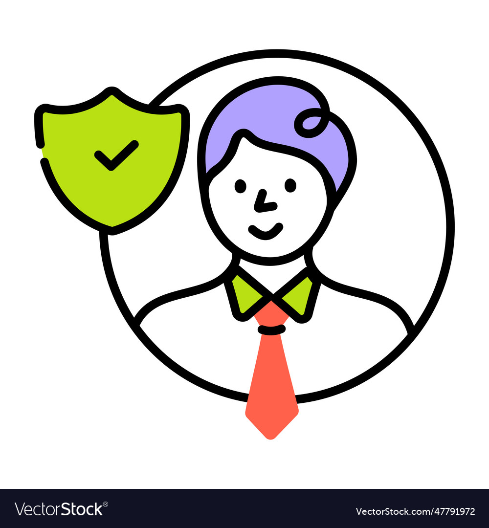 Profile verification Royalty Free Vector Image Profile verification Royalty Free Vector Image