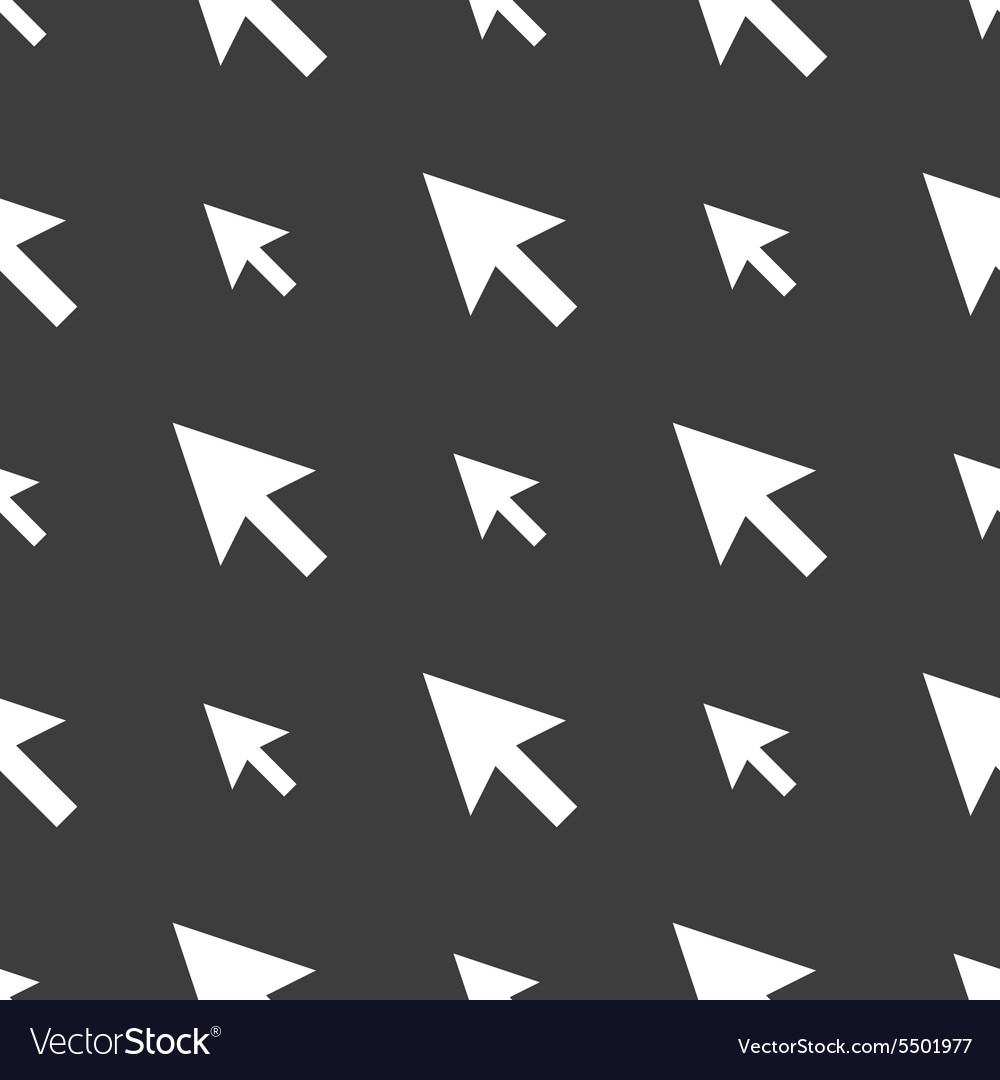 Arrow cursor computer mouse icon sign seamless Vector Image