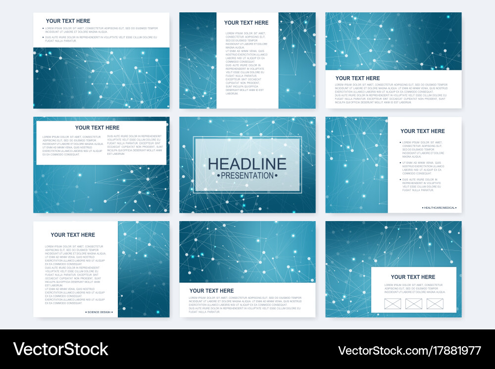 Big set of templates for presentation Royalty Free Vector