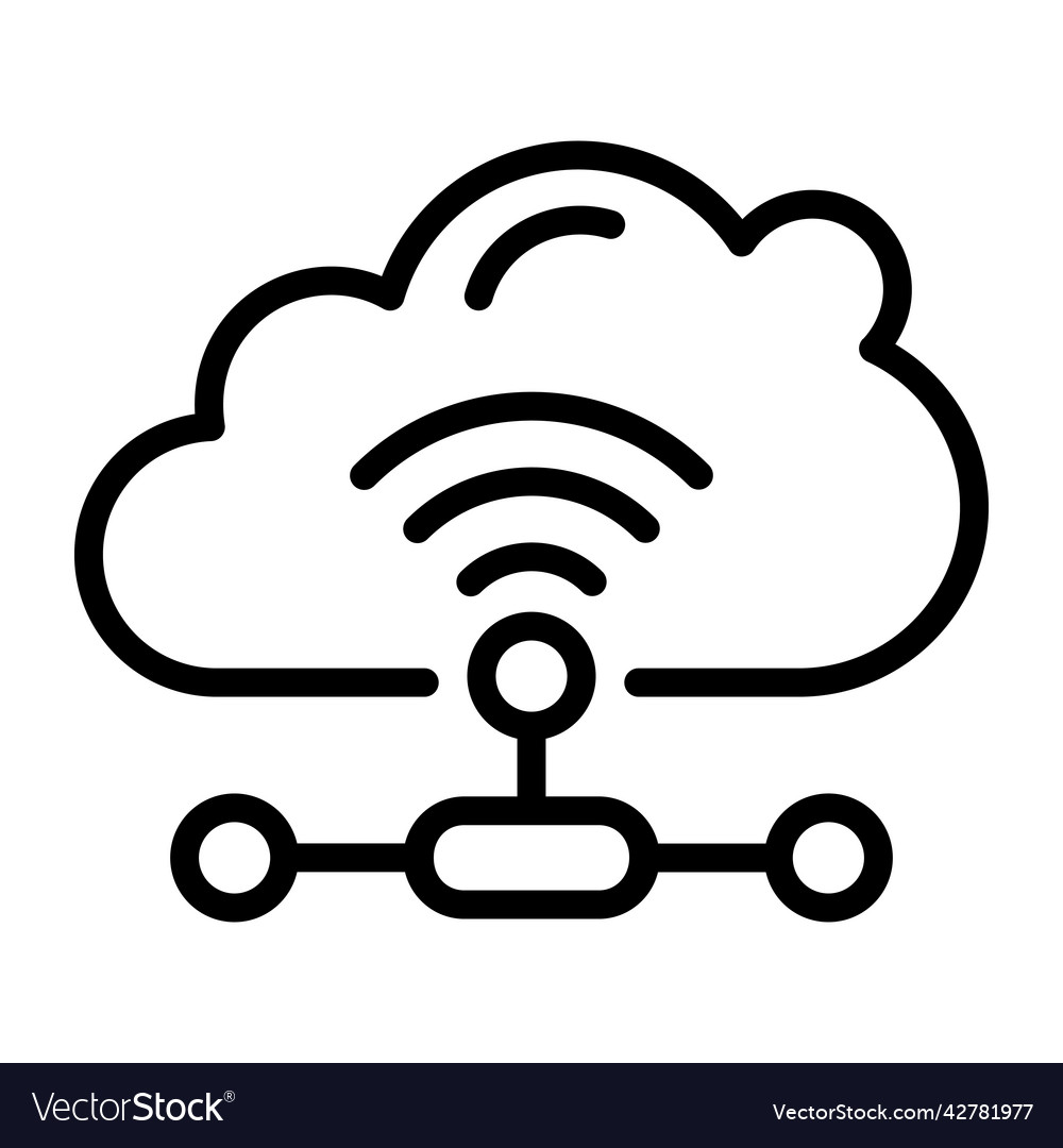 Cloud network Royalty Free Vector Image - VectorStock