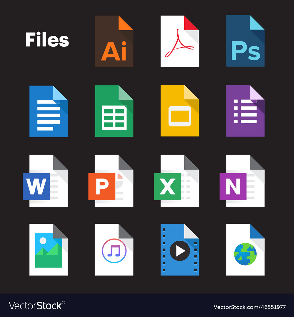 Files Royalty Free Vector Image - VectorStock