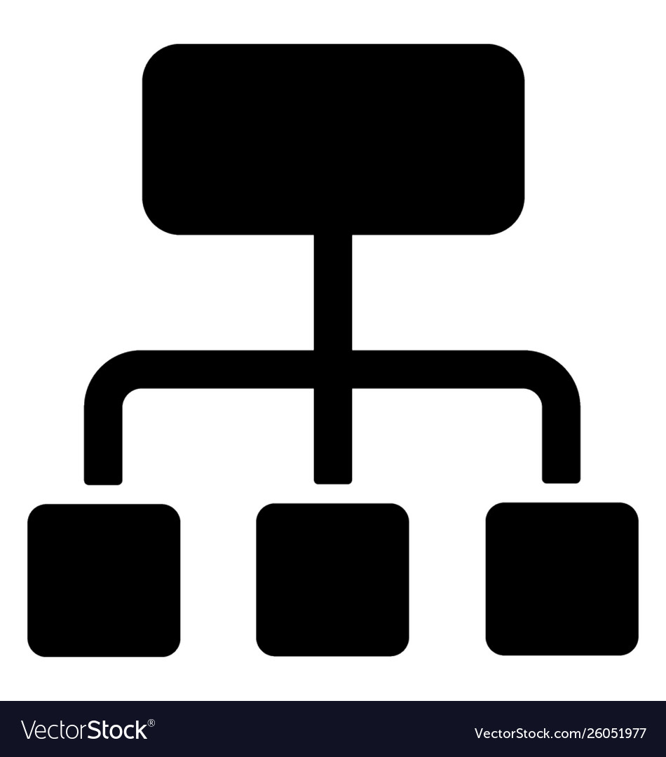 Hierarchy diagram Royalty Free Vector Image - VectorStock