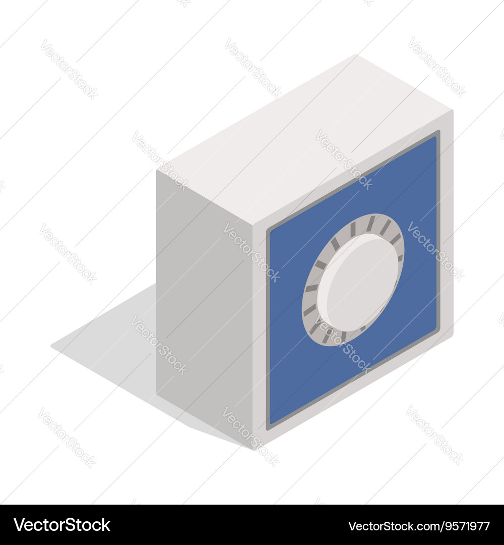 Safety deposit box icon isometric 3d style Vector Image
