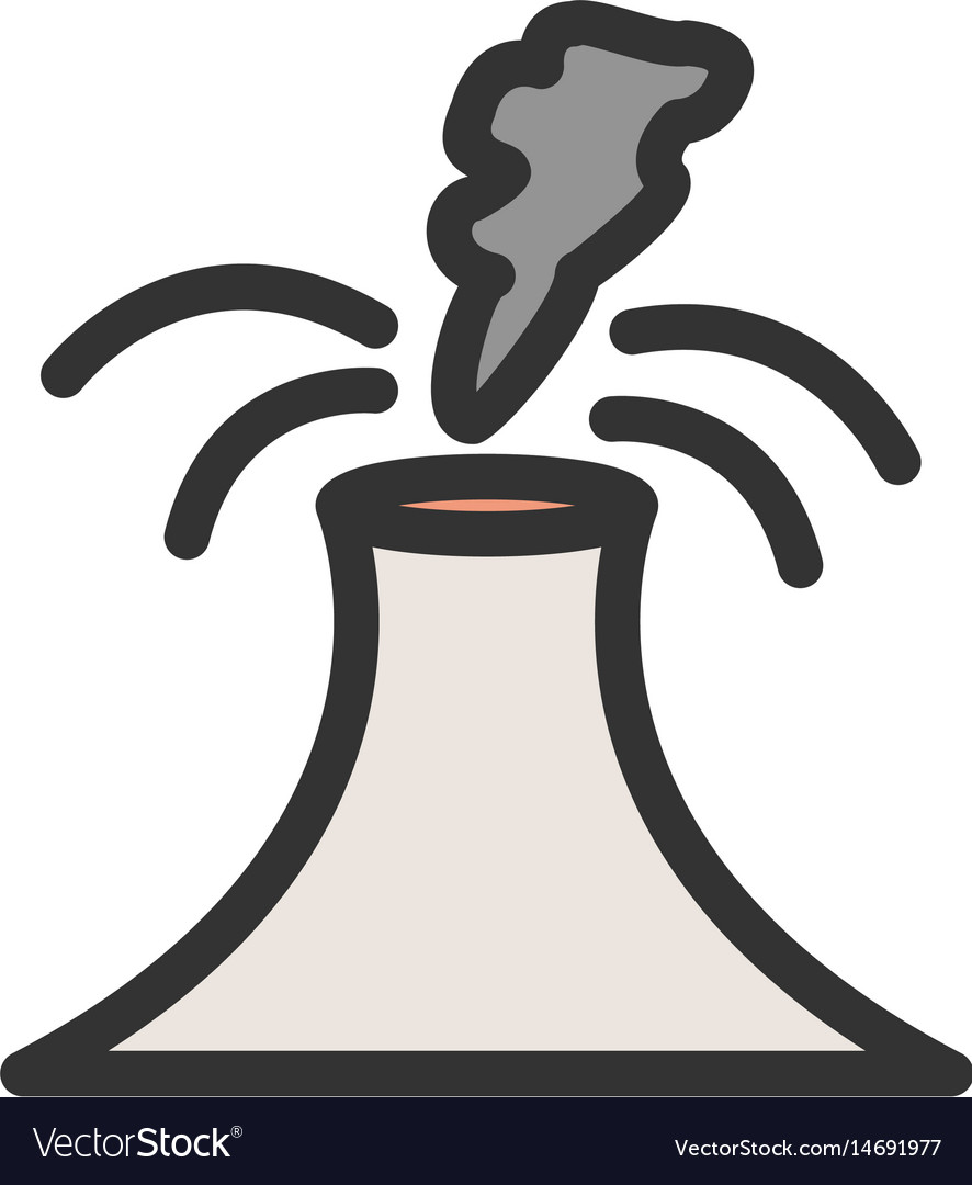 Volcano Royalty Free Vector Image - VectorStock