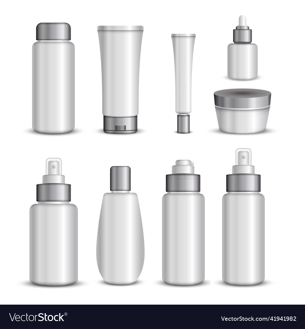 Cosmetics packaging set Royalty Free Vector Image