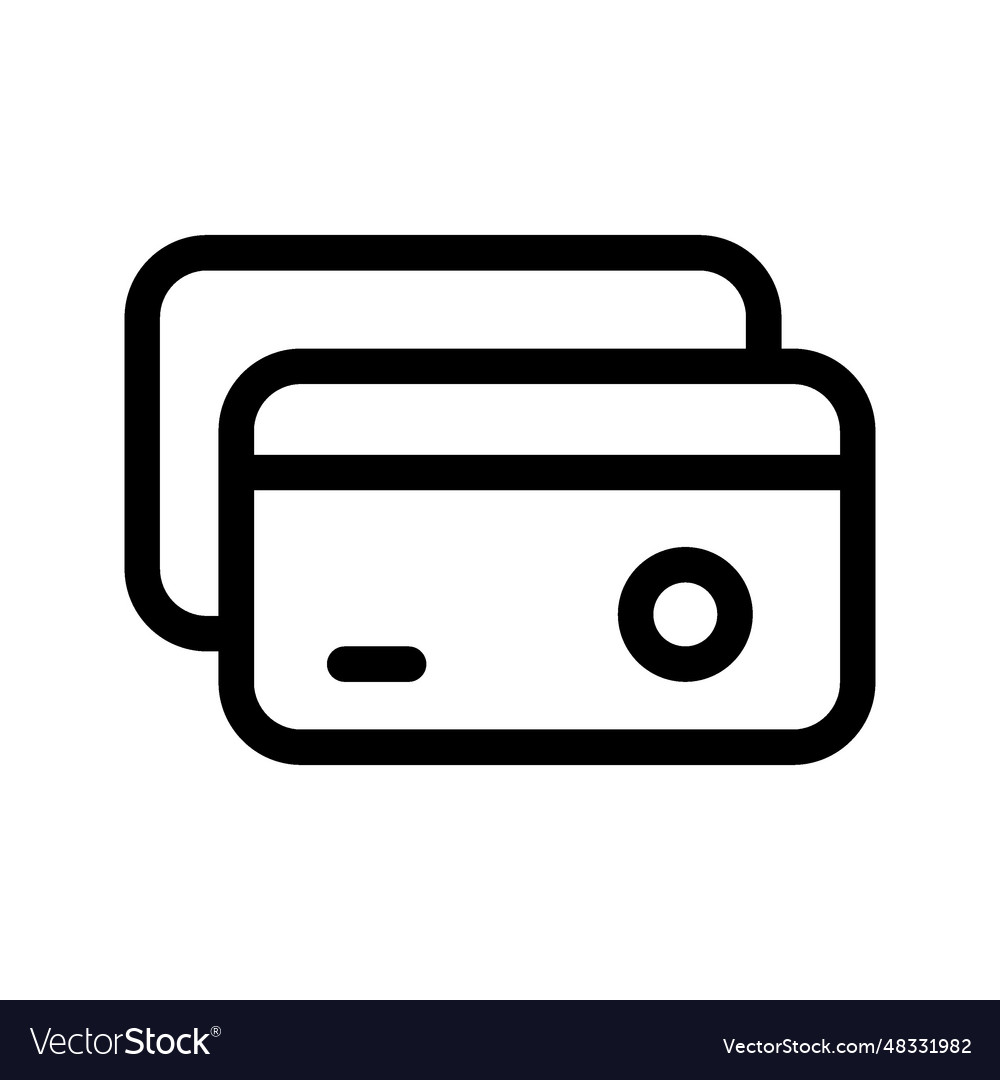 Credit card icon Royalty Free Vector Image - VectorStock