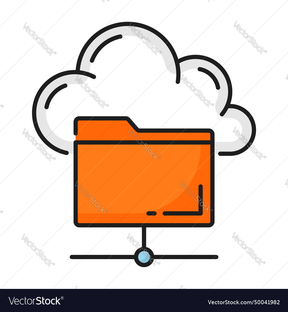 Data Cloud Storage Or Database Network Server Icon