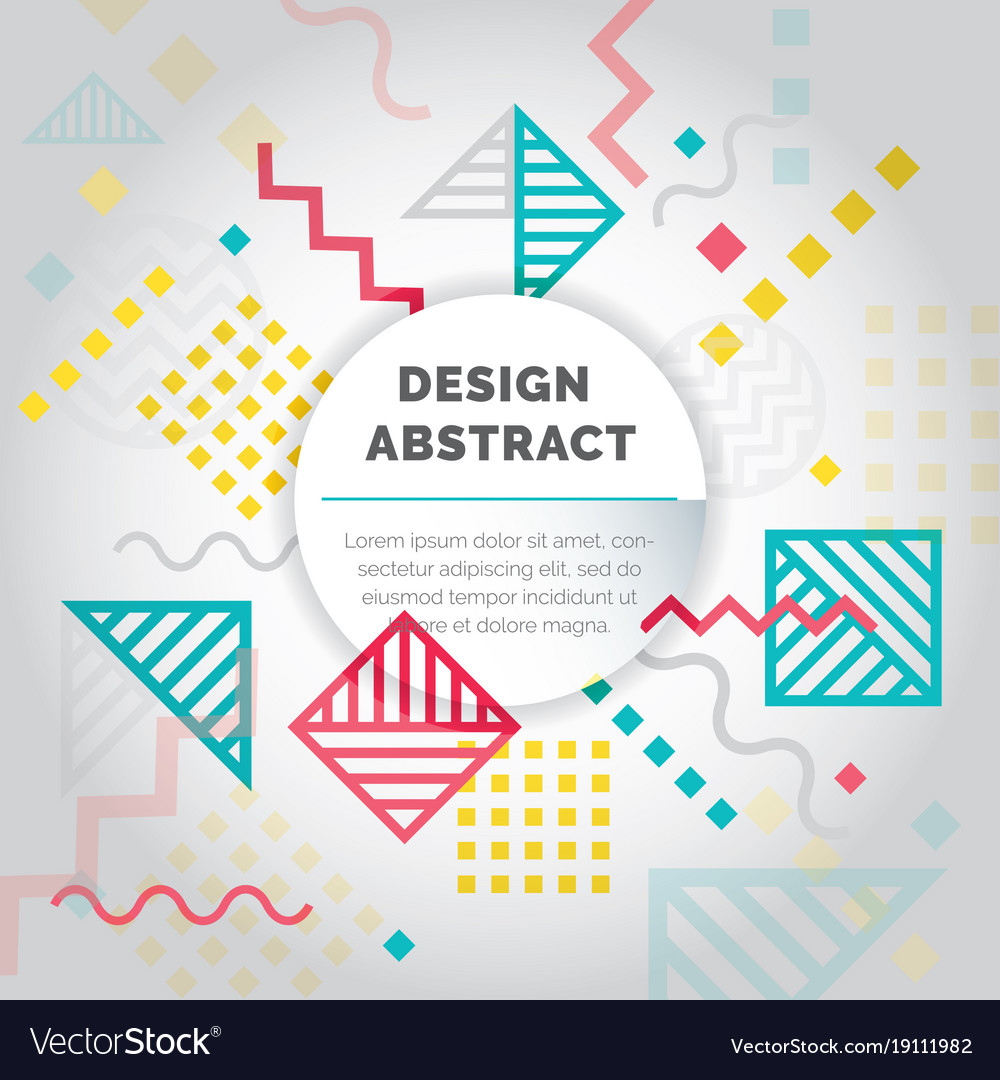 Design abstract geometric pattern and background Vector Image