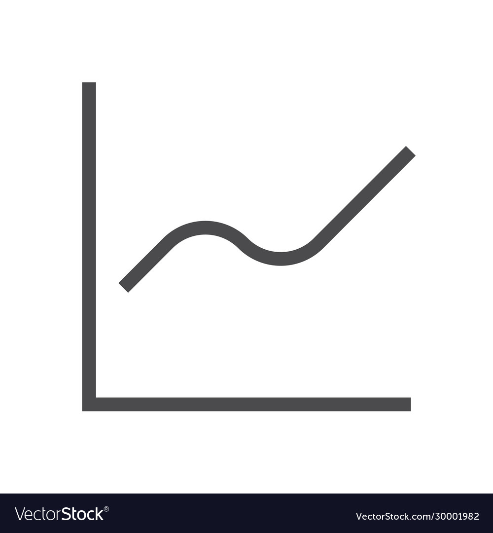 Graph statistis icon Royalty Free Vector Image