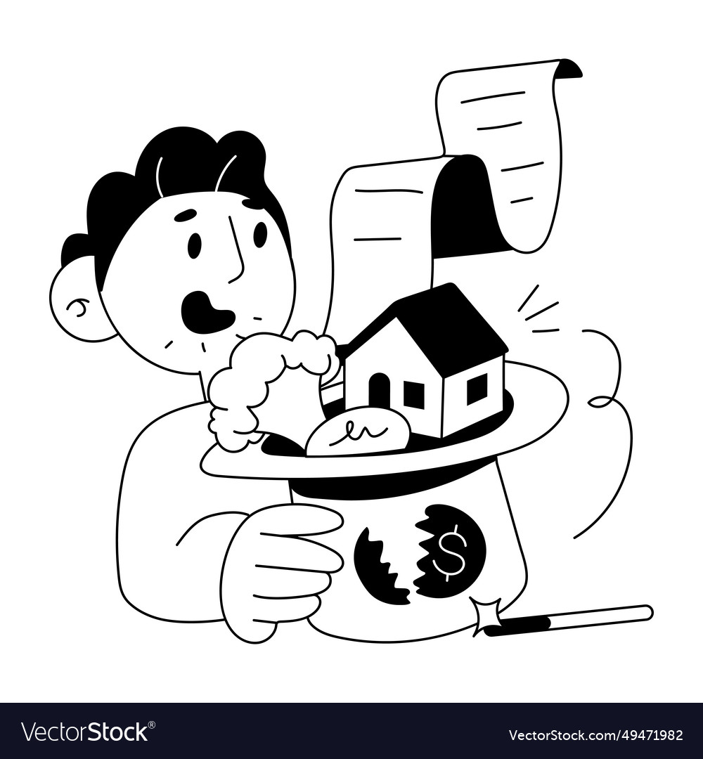 Inflation effect Royalty Free Vector Image - VectorStock