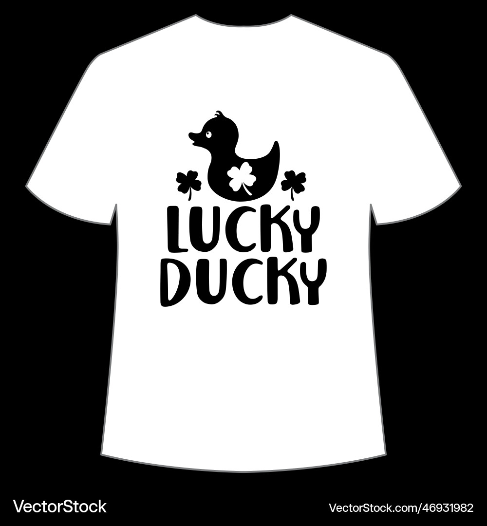 Lucky ducky Royalty Free Vector Image - VectorStock