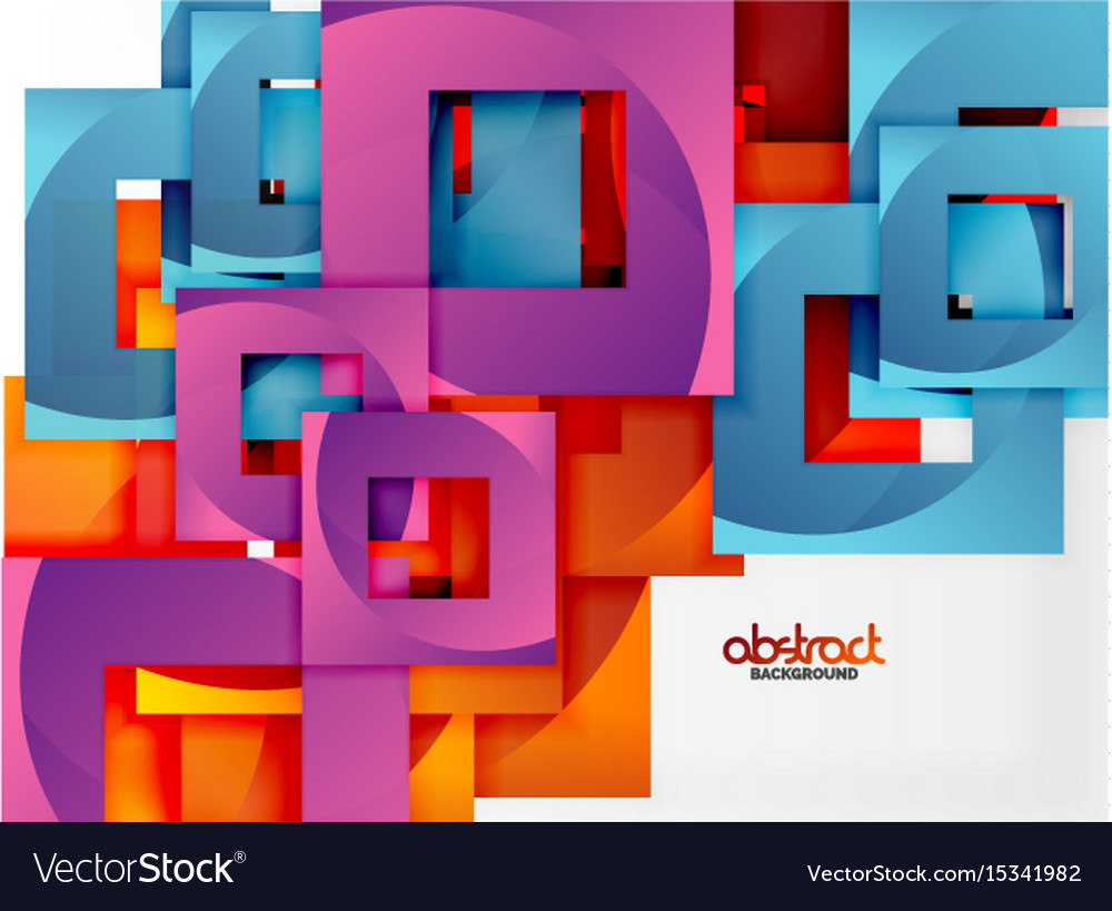 Square template background Royalty Free Vector Image