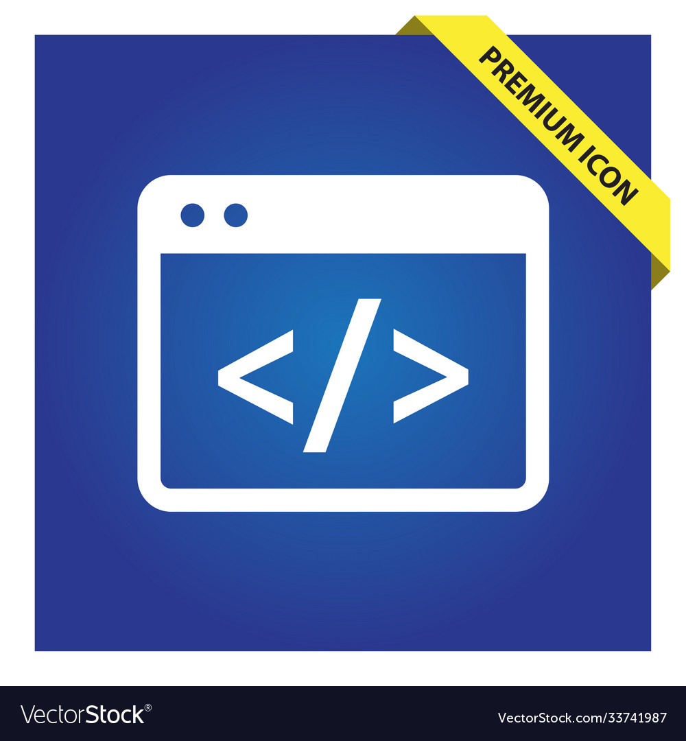 Coding icon Royalty Free Vector Image - VectorStock