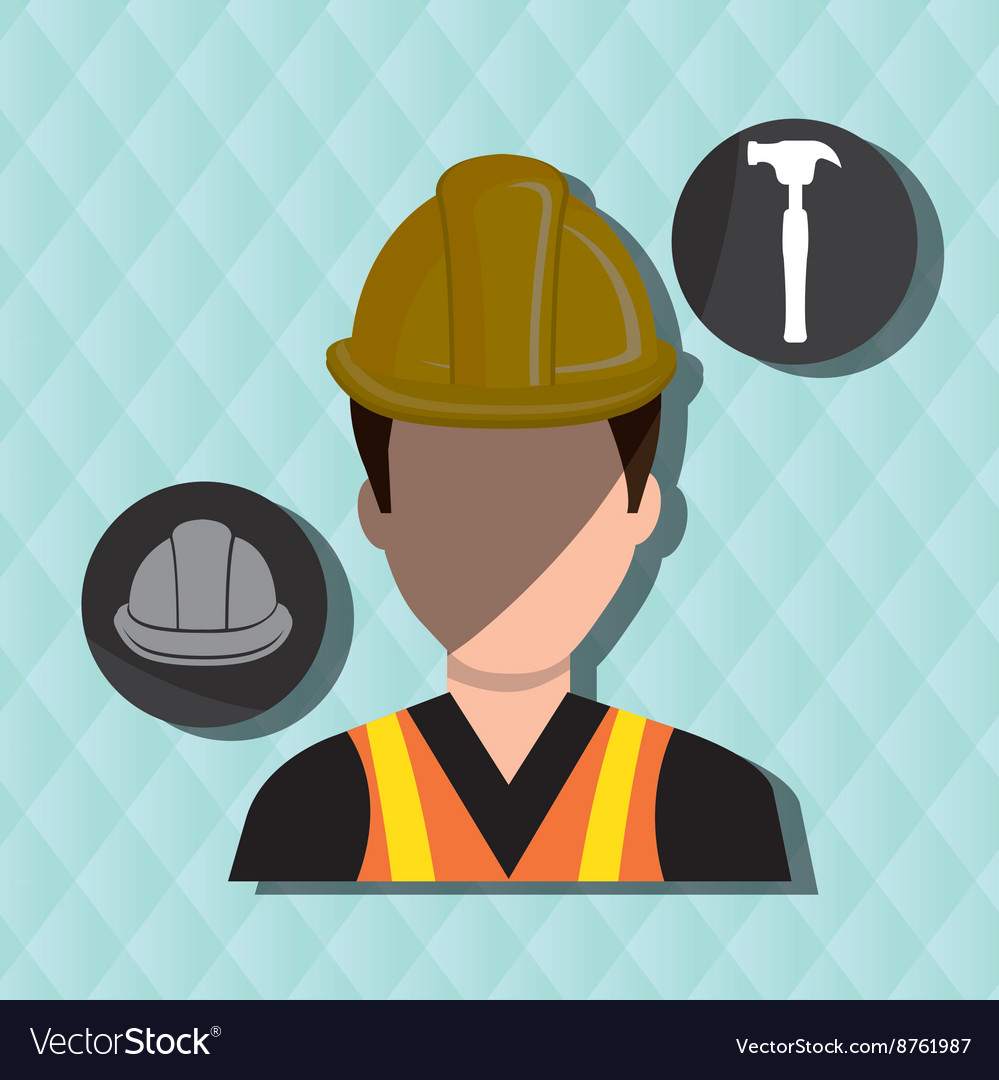 Construction worker design Royalty Free Vector Image