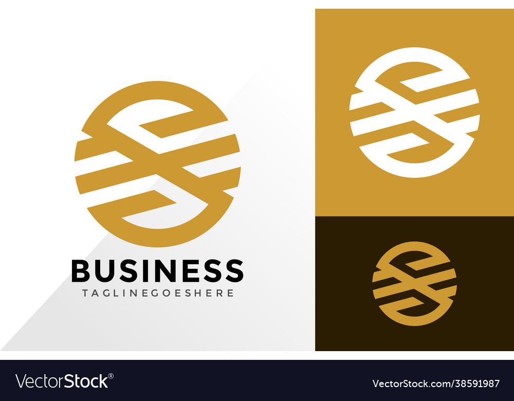 Letter s business logo design brand identity Vector Image