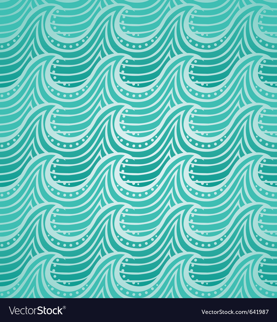 Water seamless pattern Royalty Free Vector Image